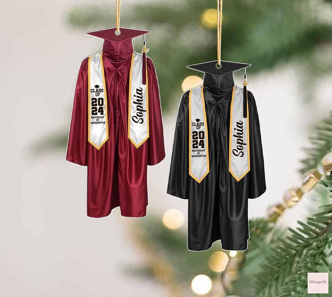 Personalized Graduation Ornament, School Graduation Ornament ...