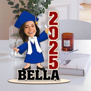 Graduation Gift, Custom Face Photo Graduation Wooden Standing, High ...