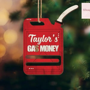 Personalized Gas Money Ornament, Gas Can Ornament, Gas Money Holder ...