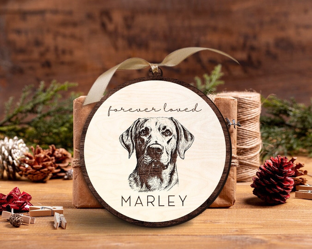 Custom Dog Memorial Ornament, Dog Memorial Gift, Dog Memorial Ornament ...