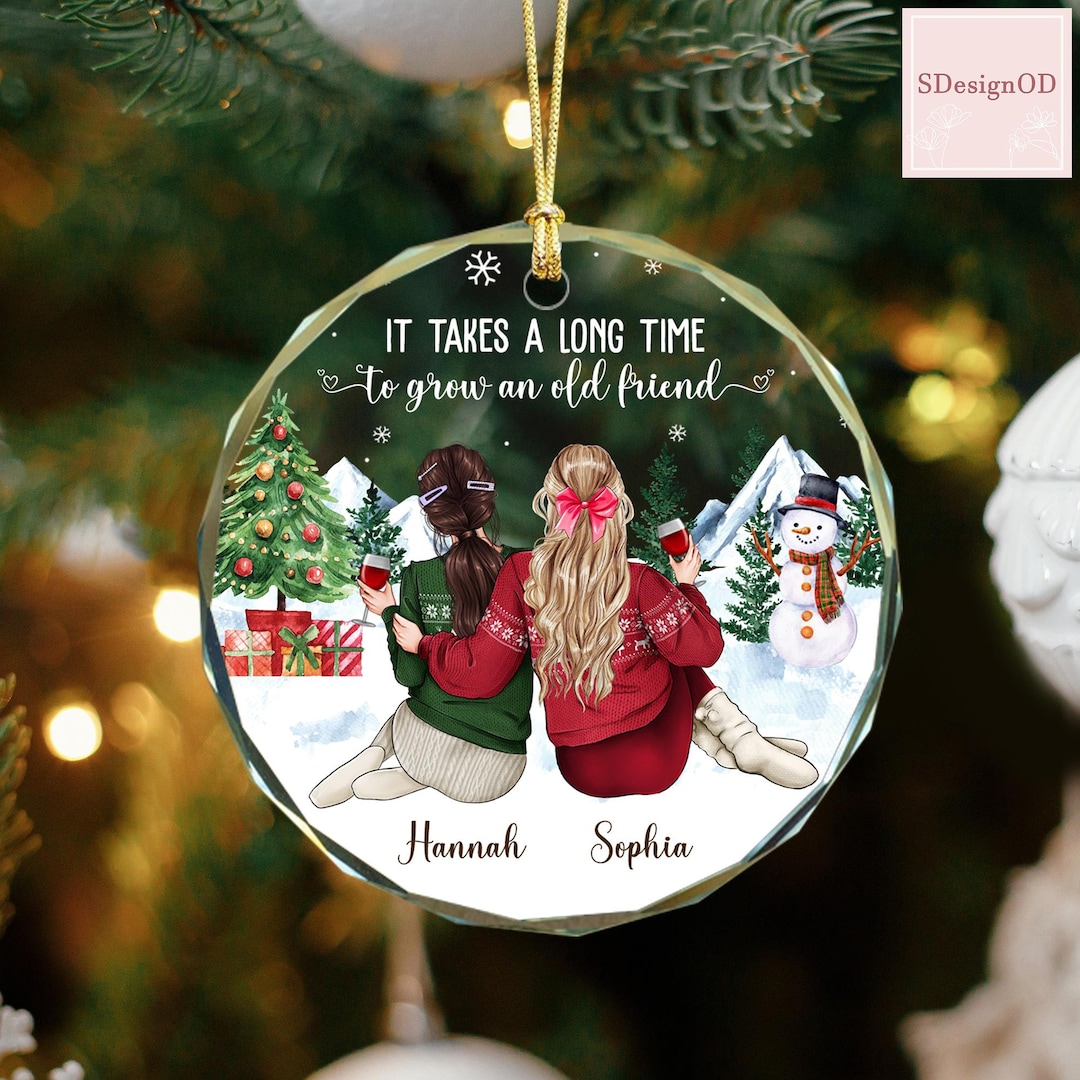 Best Friend Ornament, Besties Ornament, Best Friend Gift, Besties ...