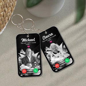 Call From Heaven Keychain, Custom Photo Memorial Call Keychains, the ...