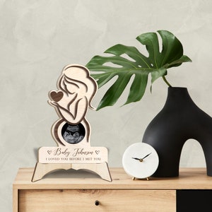 Custom Wooden Ultrasound Photo Sign, Mom to Be Gift, New Mom Gift ...