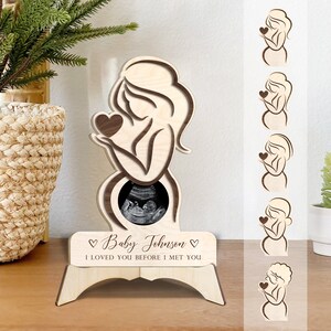 Custom Wooden Ultrasound Photo Sign, Mom to Be Gift, New Mom Gift ...