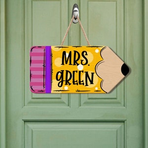 Custom Teacher Door Sign, Teacher Name Sign, Classroom Decor, Classroom ...