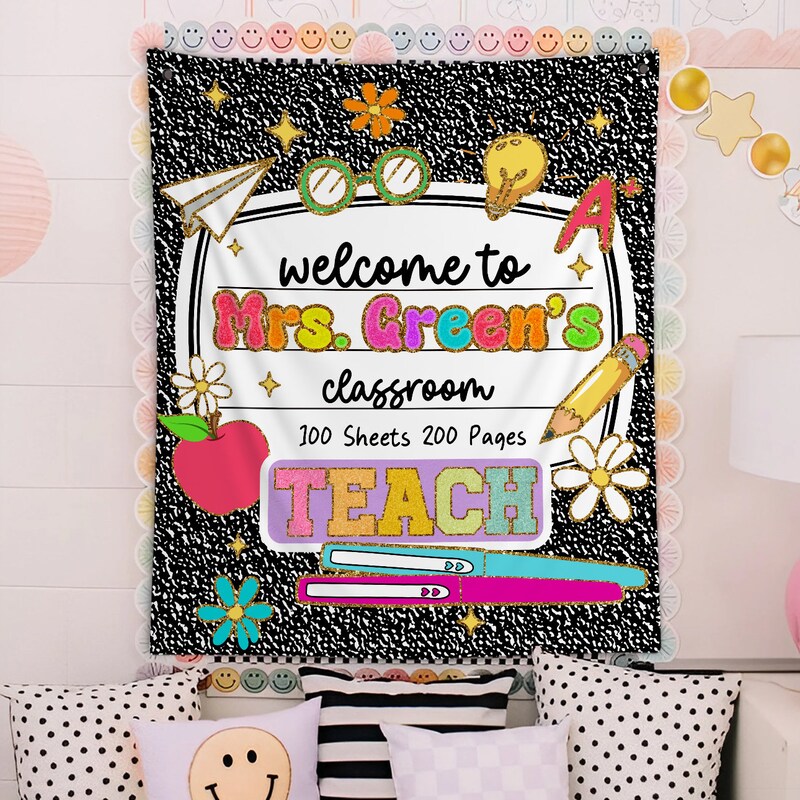 Teacher Name Banner - Etsy