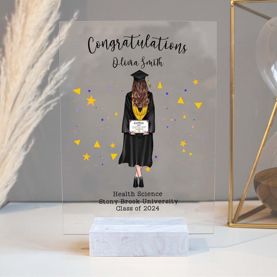 Personalized Graduation Acrylic Plaque, Graduation Gift, Custom ...
