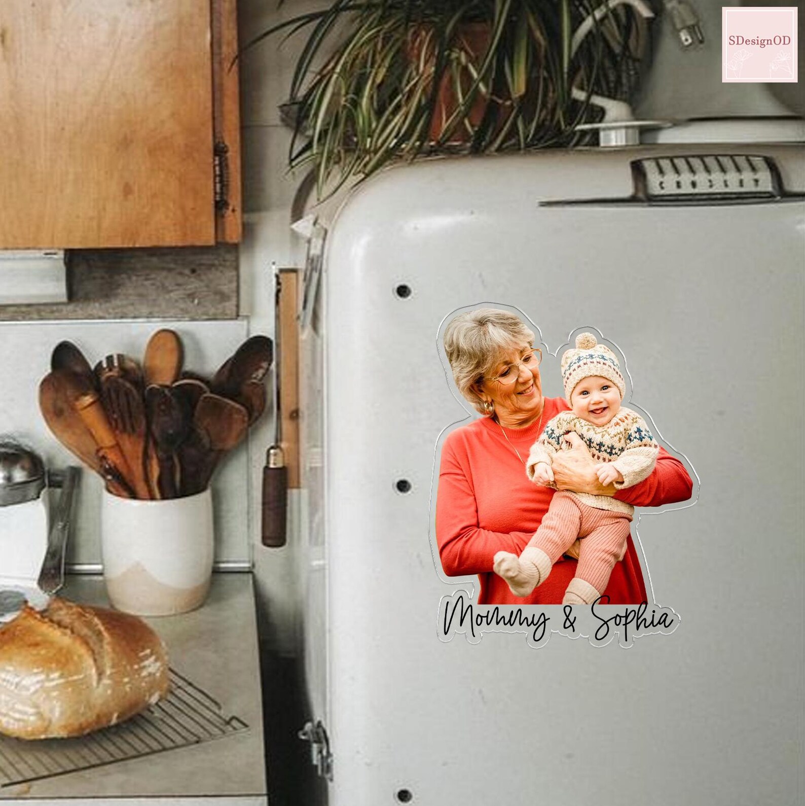 Fridge Photo Magnet, Mother's Day Photo Frame Magnet, Mother’s Day Gift ...