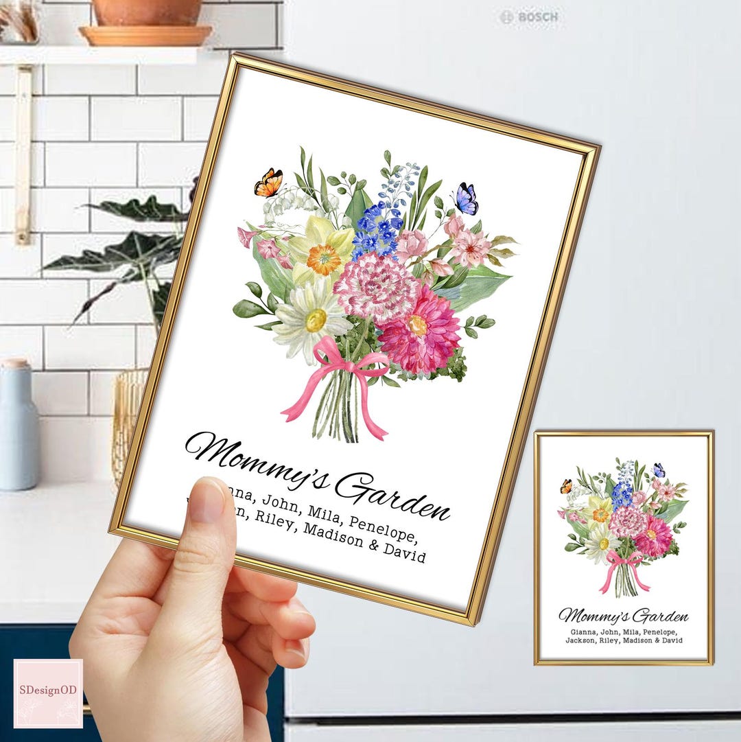 Mother's Day Fridge Magnet, Mom Fridge Frame Magnet, Personalized ...