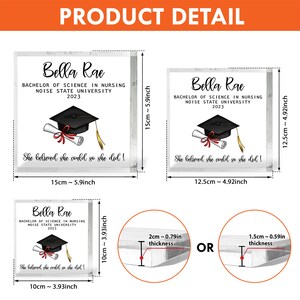 Personalized Graduation Gift, Graduation Acrylic Block, Graduation ...