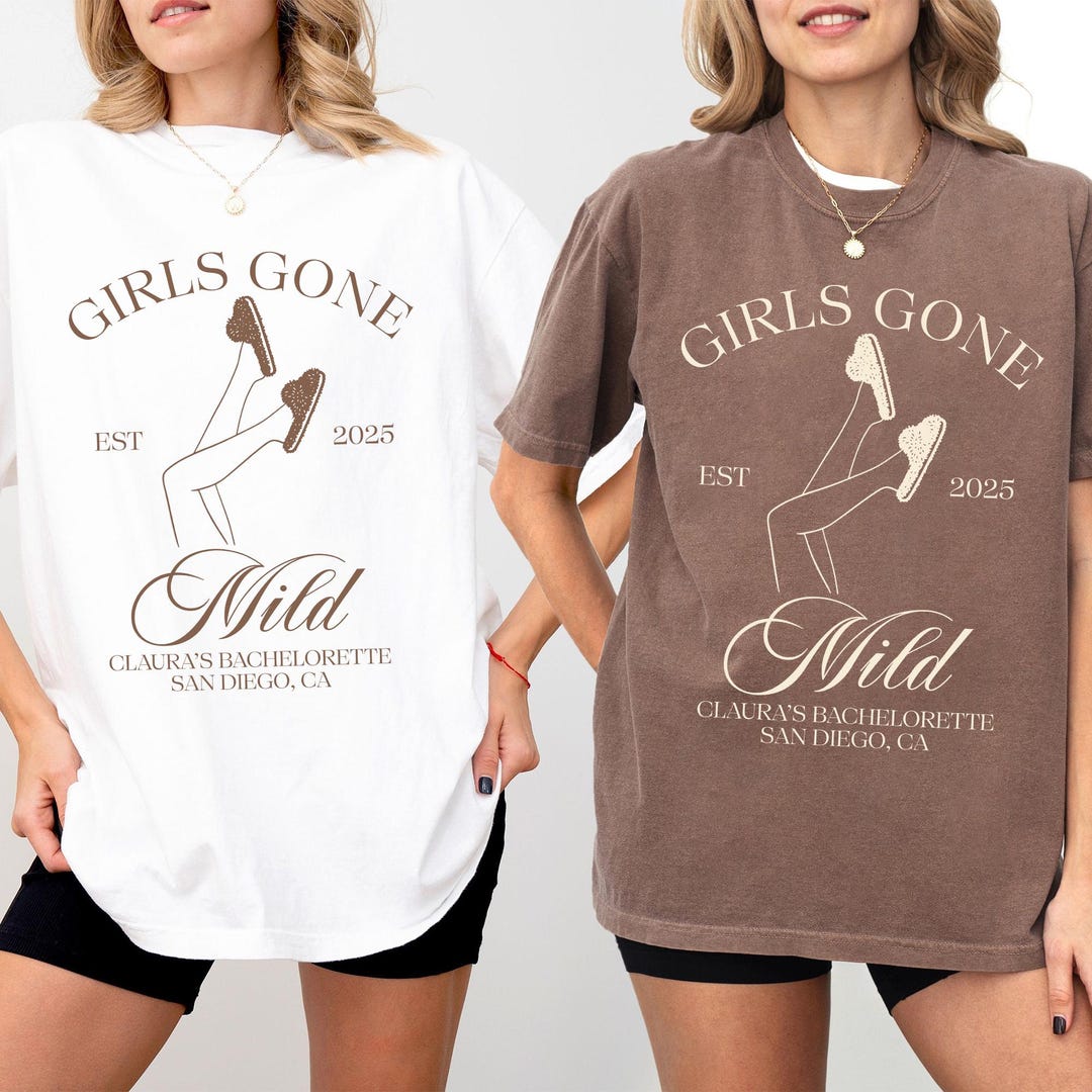 Girls Gone Mild, Custom Girls Gone Mild Bachelorette Shirts, Pearls and ...