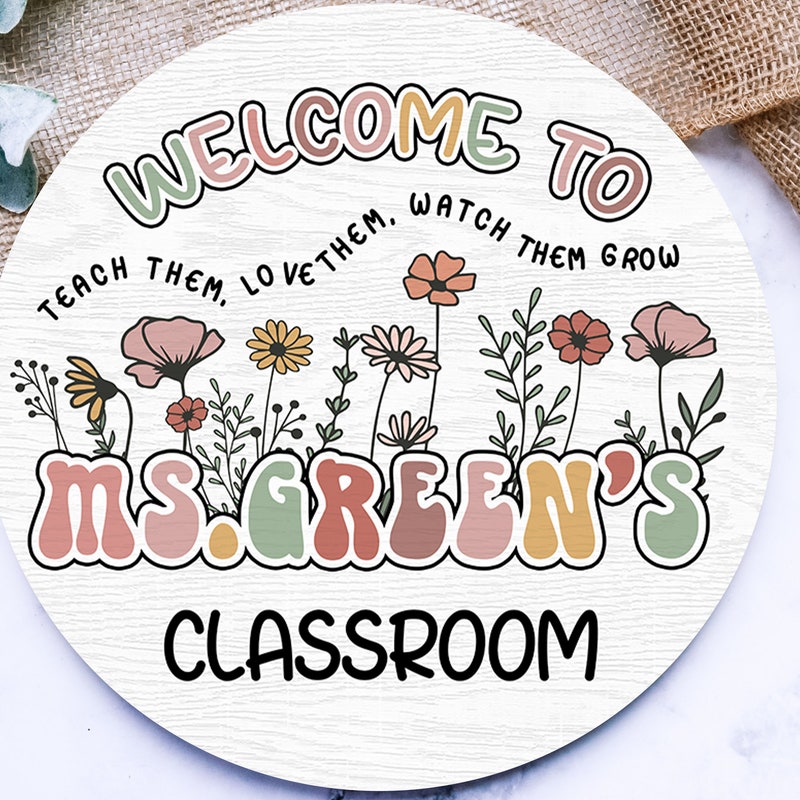 Classroom Door Sign - Etsy