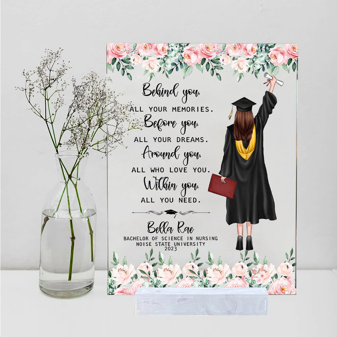 Personalized Graduation Gifts for Her, Graduation Plaque, Class of 2024 ...