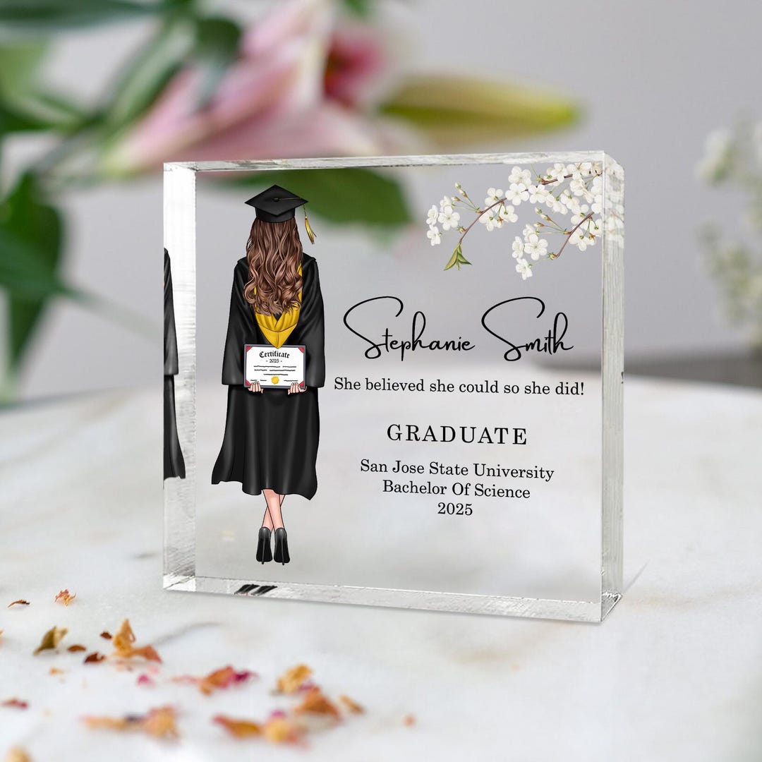 Personalized Graduation Gifts, Custom Acrylic Block, Graduation Gift ...