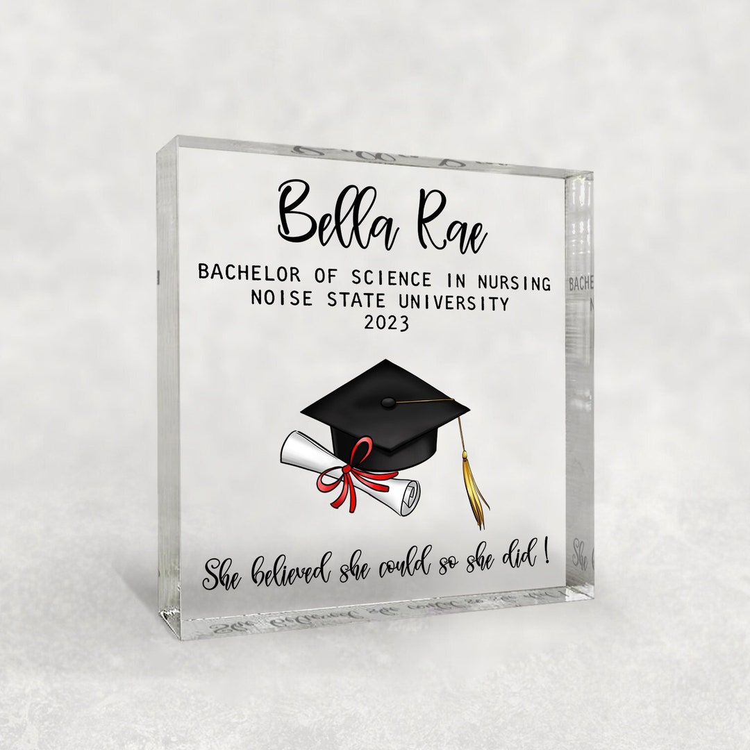 Personalized Graduation Gift, Graduation Acrylic Block, Graduation ...