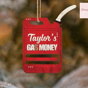 Personalized Gas Money Ornament, Gas Can Ornament, Gas Money Holder ...
