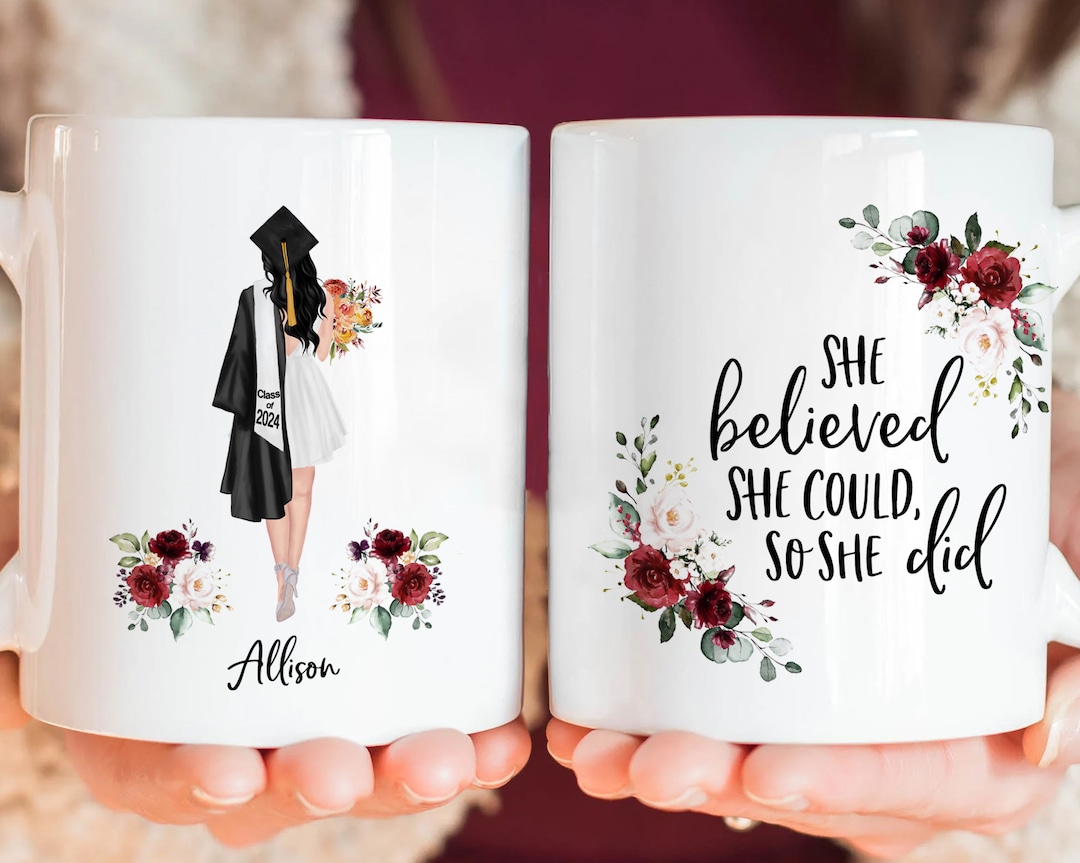 Custom Graduation Mug, Graduation Gifts for Her, 2024 College ...