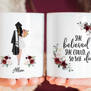 Custom Graduation Mug, Graduation Gifts for Her, 2024 College ...