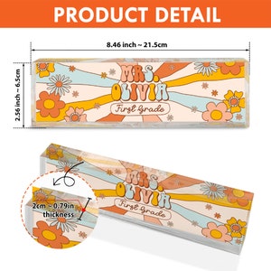 Personalized Teacher Desk Name Plate, Back to School Gift, Teacher Name ...