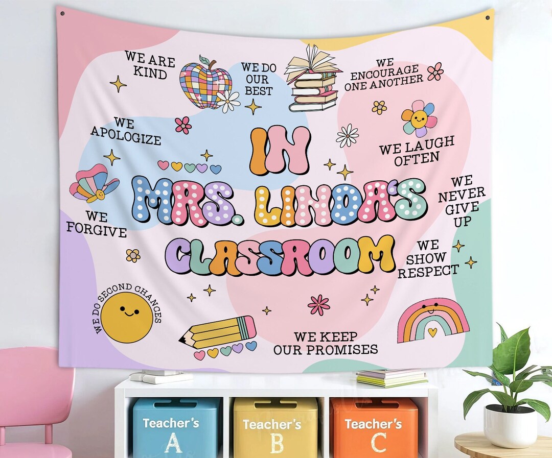 Classroom Tapestry, Classroom Banner, Teacher Classroom Decor, Teacher ...