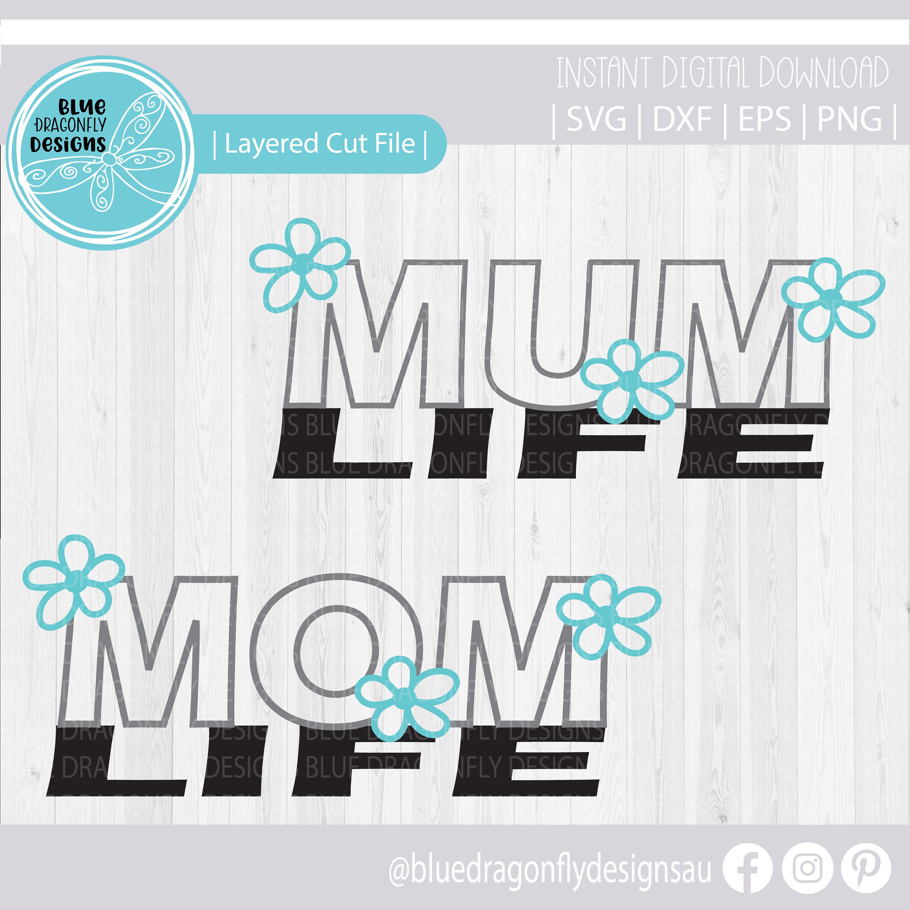 Mum Life Svg Mom Life Svg Mother's Day Svg Cut Files - Etsy