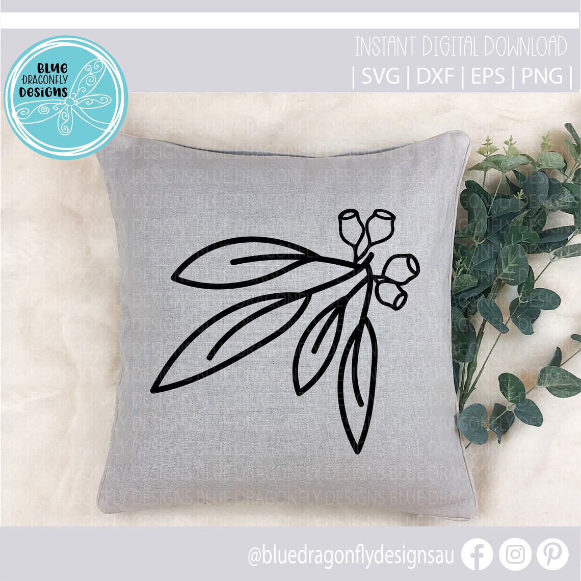 Gumnut Leaves SVG | Gum Leaves SVG | Aussie Gum Leaves SVG | Australian ...