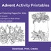 Advent Activity Coloring Printables for Kids and Adults - Advent Wreath ...