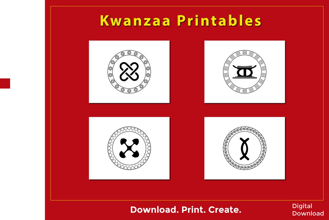 Kwanzaa Activity Printables 10 Digital Coloring Pages - Decorations for ...
