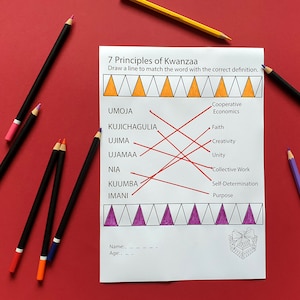 Kwanzaa Activity Printables 10 Digital Coloring Pages - Decorations for ...