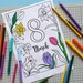 6 Pages Women's Day Printable Coloring Greeting Cards for - Etsy