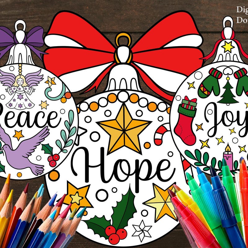 Hope Peace Joy Love Printables - Etsy