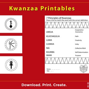 Kwanzaa Activity Printables 10 Digital Coloring Pages - Decorations for ...