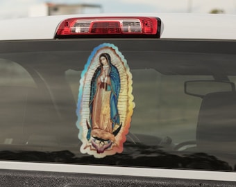 Virgin Mary Car Decal - Etsy