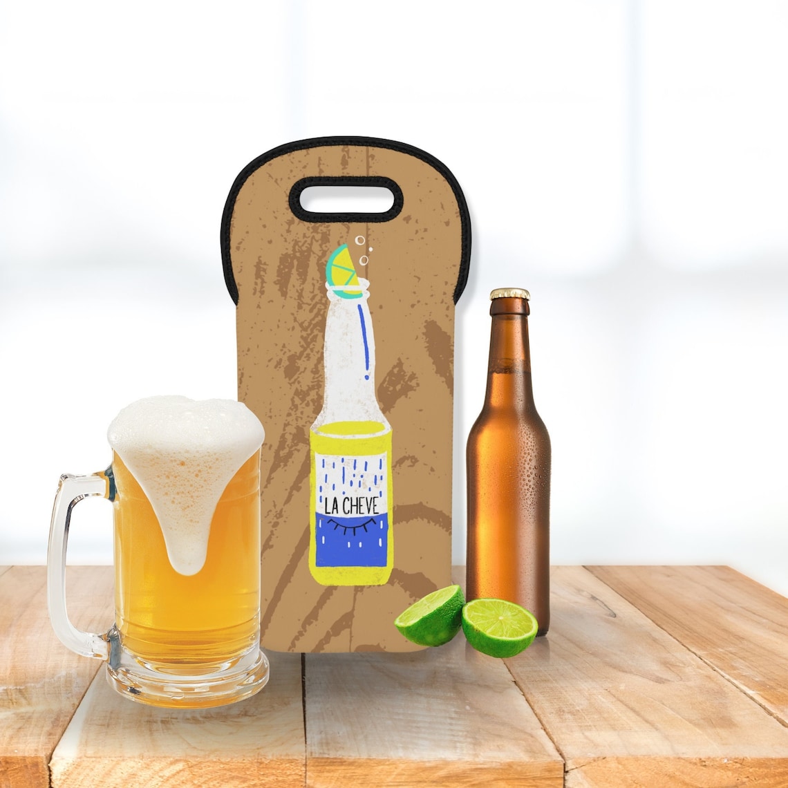 Cheve Chela Wine Tote Bag Cerveza Extra Modelo El Borracho - Etsy