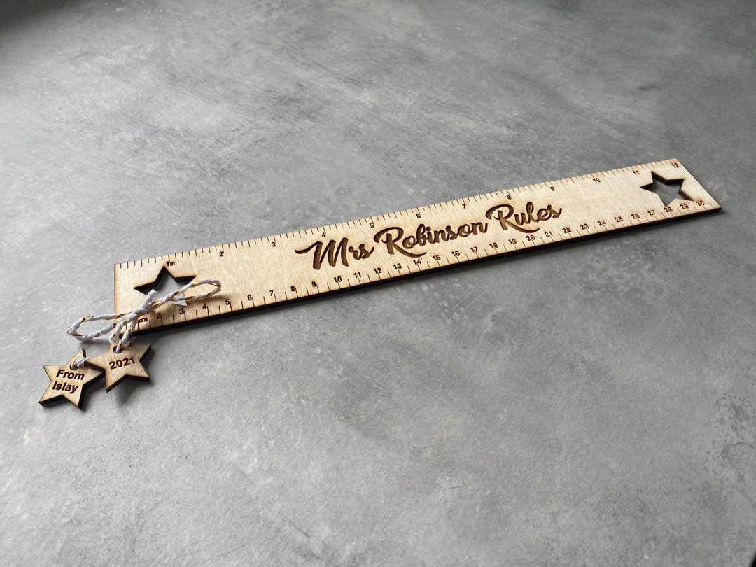 Teachers Leaving Ruler, Miss/mrs/mr Rules - Etsy UK