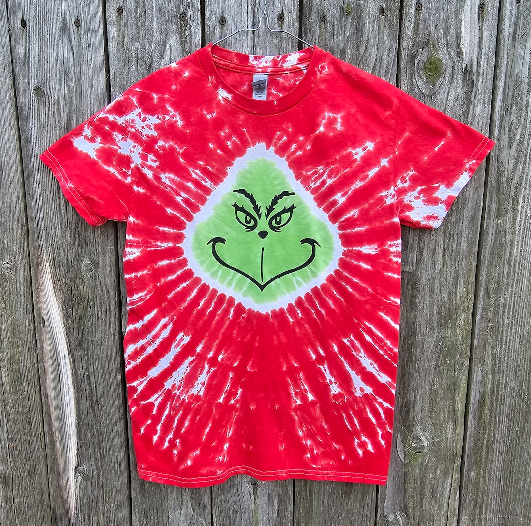 Grinch Tie Dye Tee Shirt, Adult/youth Christmas - Stink, Stank, Stunk ...