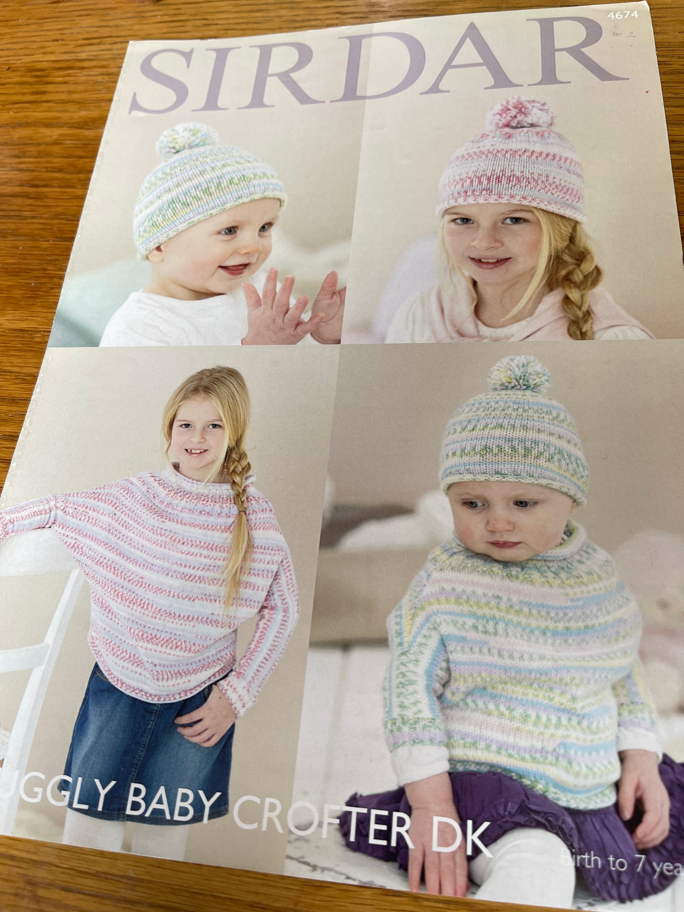 Sirdar Snuggles DK Hat and Jumper Pattern 4674 - Etsy