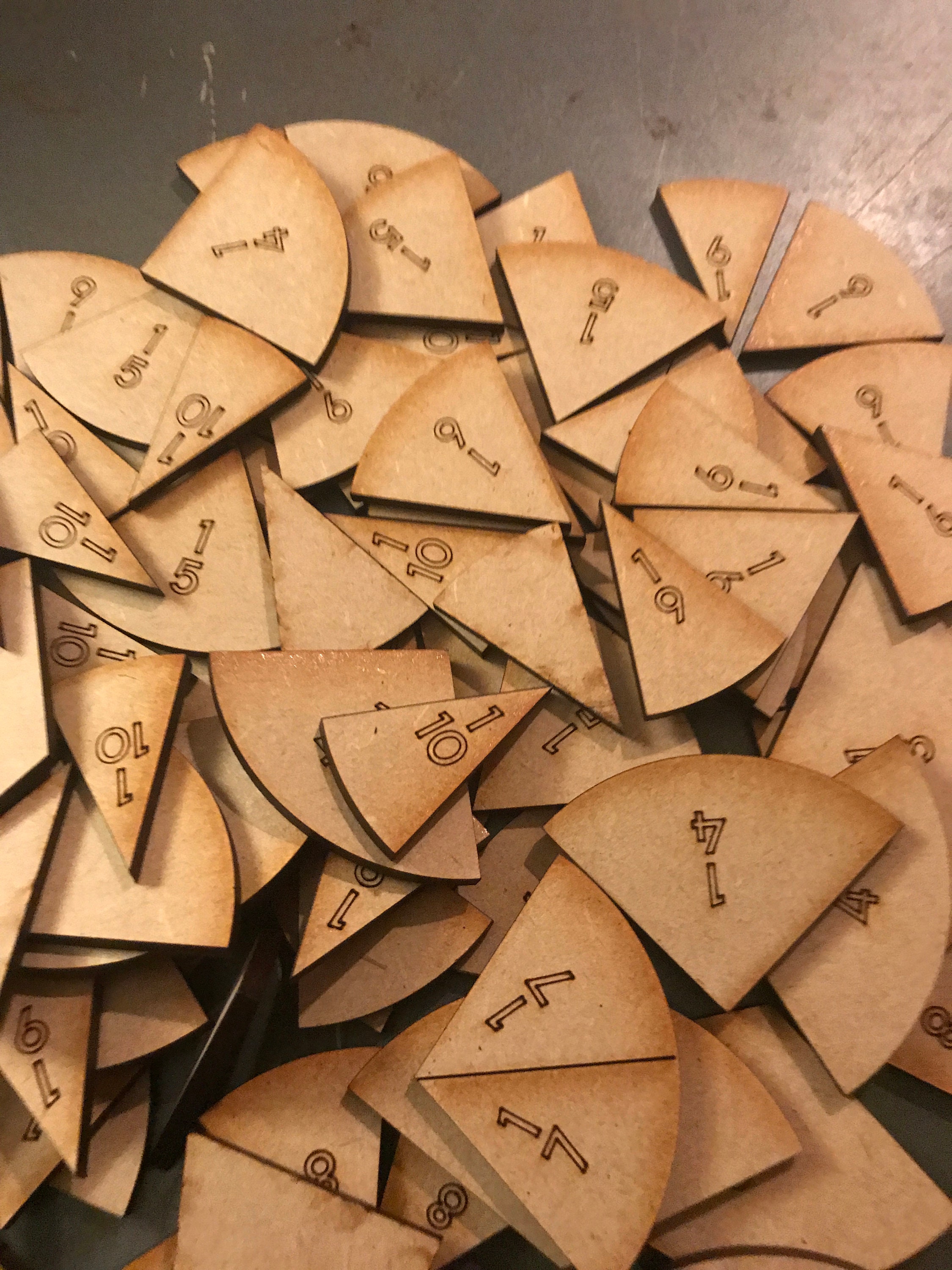 SVG File: Montessori Fraction Circles Glowforge and Laser Cutting - Etsy