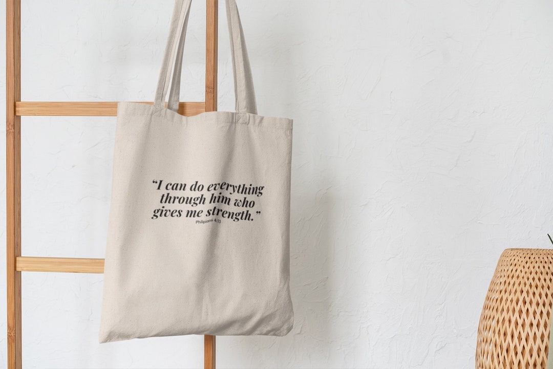Christian Tote Bag | Bible Verse Bag | Christian Womens Gift ...