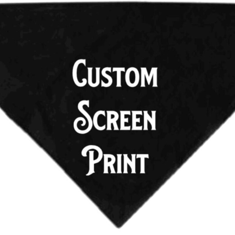 Screen Print Bandana - Etsy