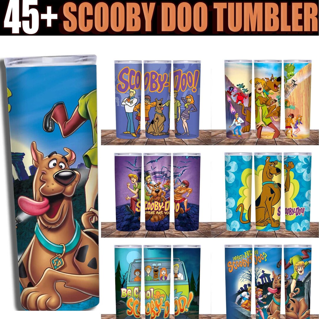45 Scooby Doo Tumbler Bundle, Cartoon Skinny Tumbler 20oz Design ...