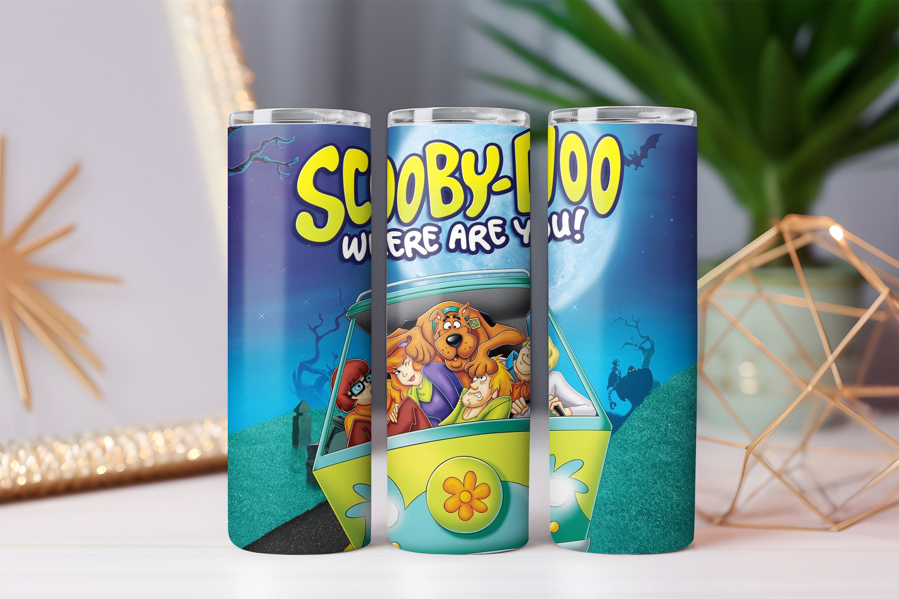 45 Scooby Doo Tumbler Bundle, Cartoon Skinny Tumbler 20oz Design ...