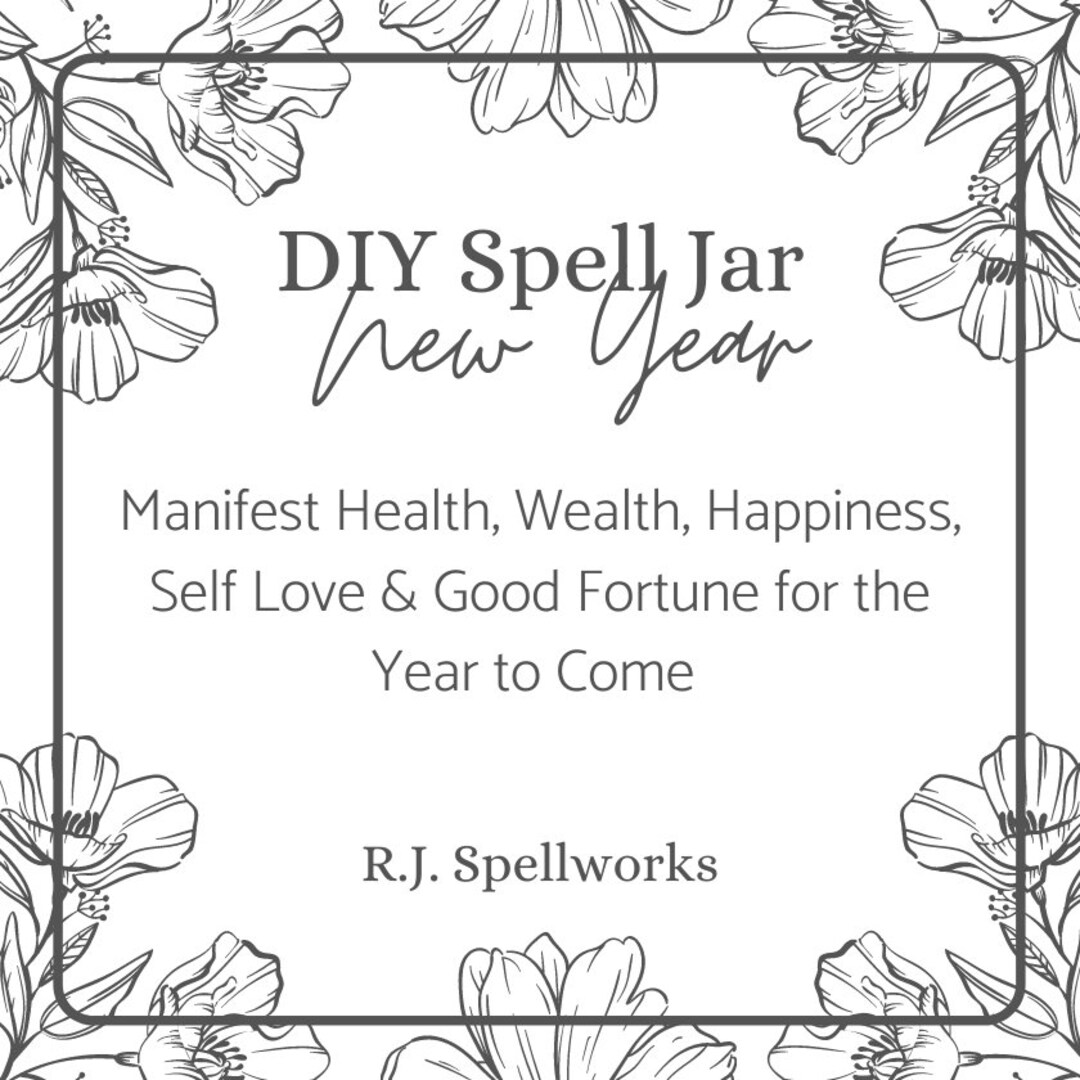 DIY New Years Spell Jar LIMITED EDITION Witch's New Year Jar ...