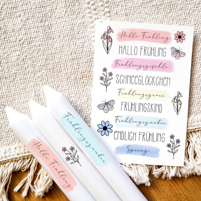 Candle Tattoos Various Motifs | Water Slide Film | Decorating Candles ...