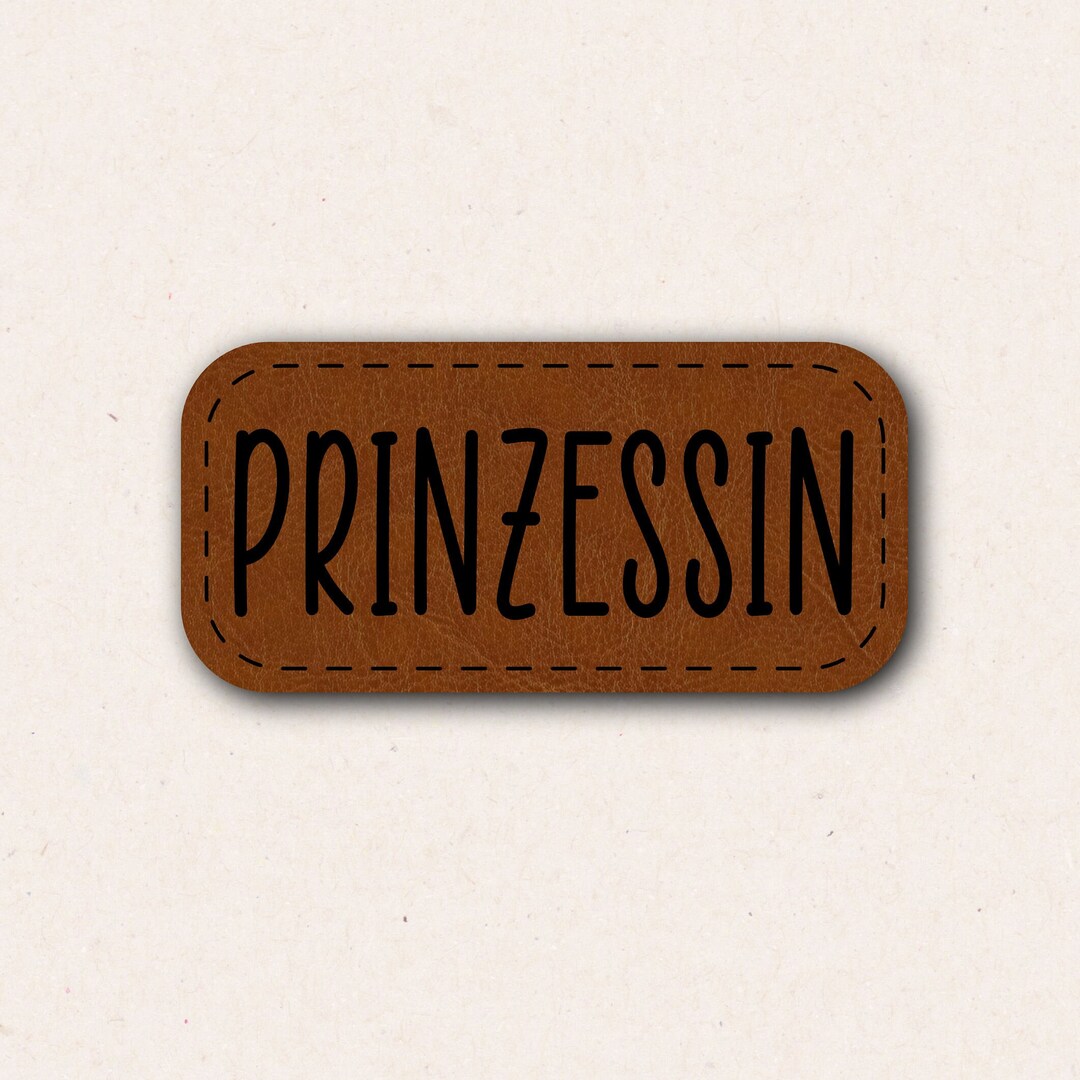 Iron-on Patch Princess Leather Look - Etsy