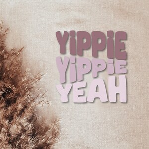 Iron-on Transfer | Yippie Yippie Yeah | Swing - Etsy
