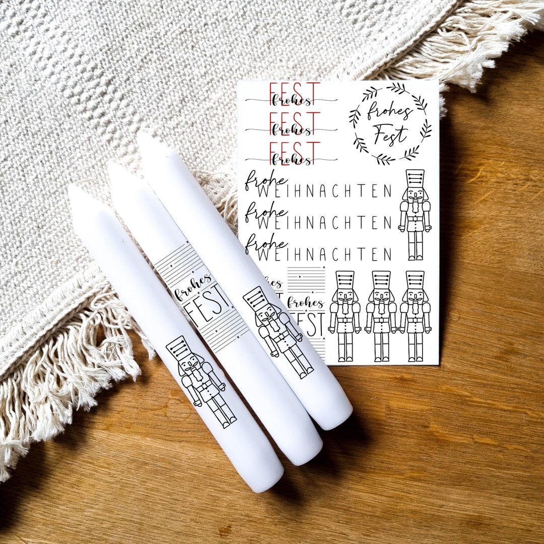 Digital File Candle Tattoos Nutcracker PDF Template for Download Design ...