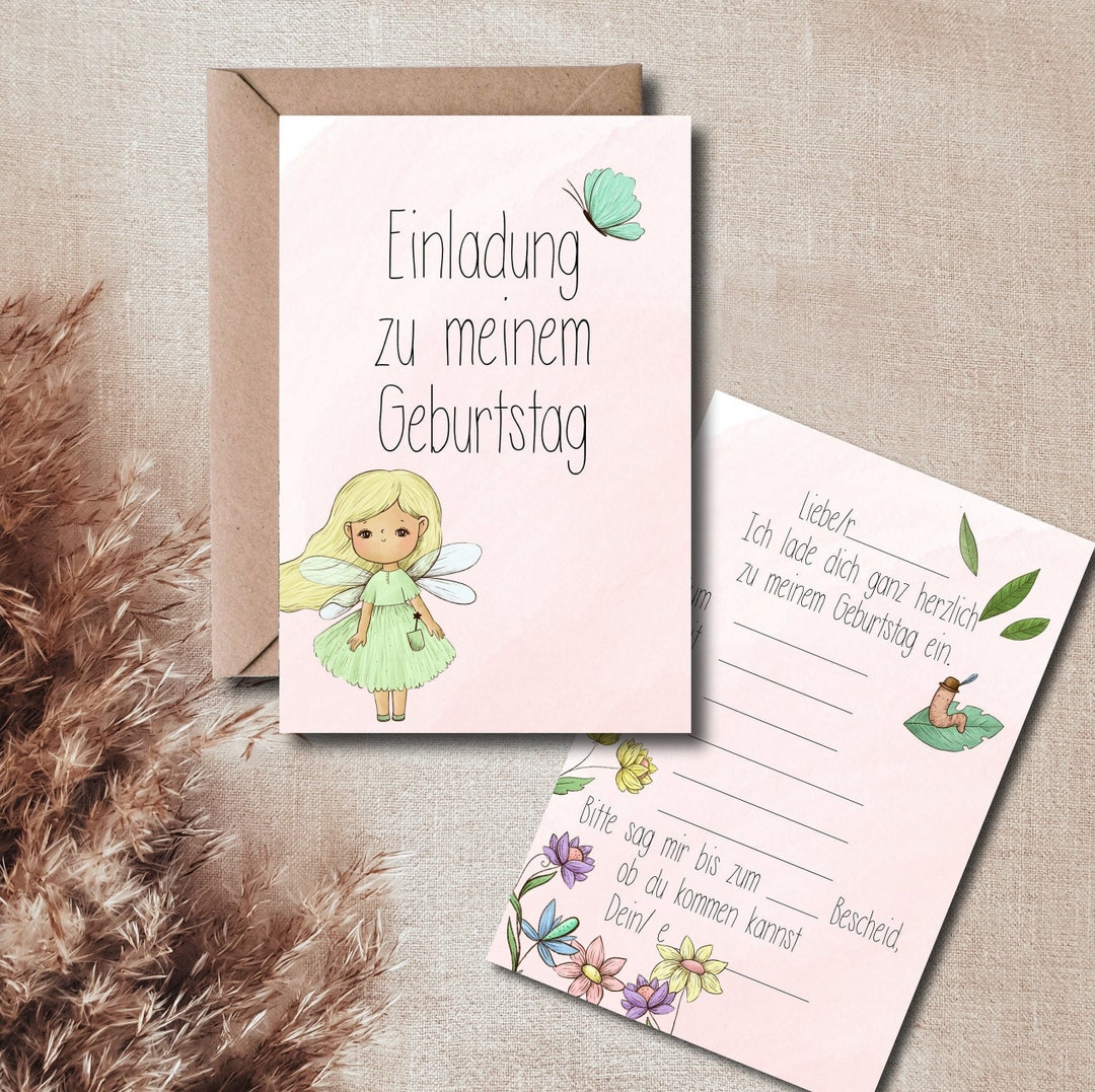 12 Birthday Invitation Cards School Introduction Children's Birthday ...