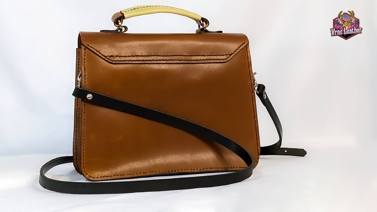 Personalized Full Grain Leather Forest Satchel Bag | Vrnc Leather - Etsy