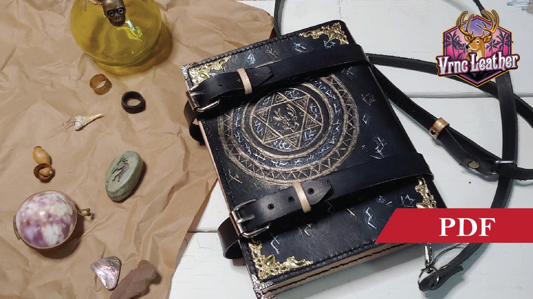 Pdf>> Spell Book Bag Leather Working Patterns Digital Files | Vrnc ...